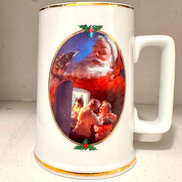 Coca Cola | Dining | Vintage Coca Cola Santa Mug | Poshmark